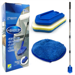 Bathroom Cleaning Set with 4 Piece Handle – The Dustpan and Brush Store
